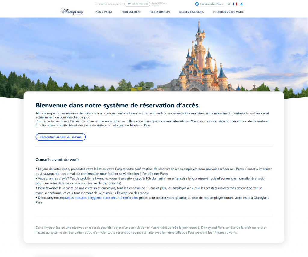 Plateforme De Rãservation Disney
