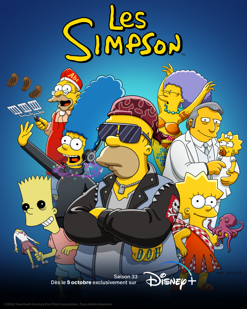 La 33ème saison des Simpson débarque sur Disney+ le 5 octobre | Disneyphile
