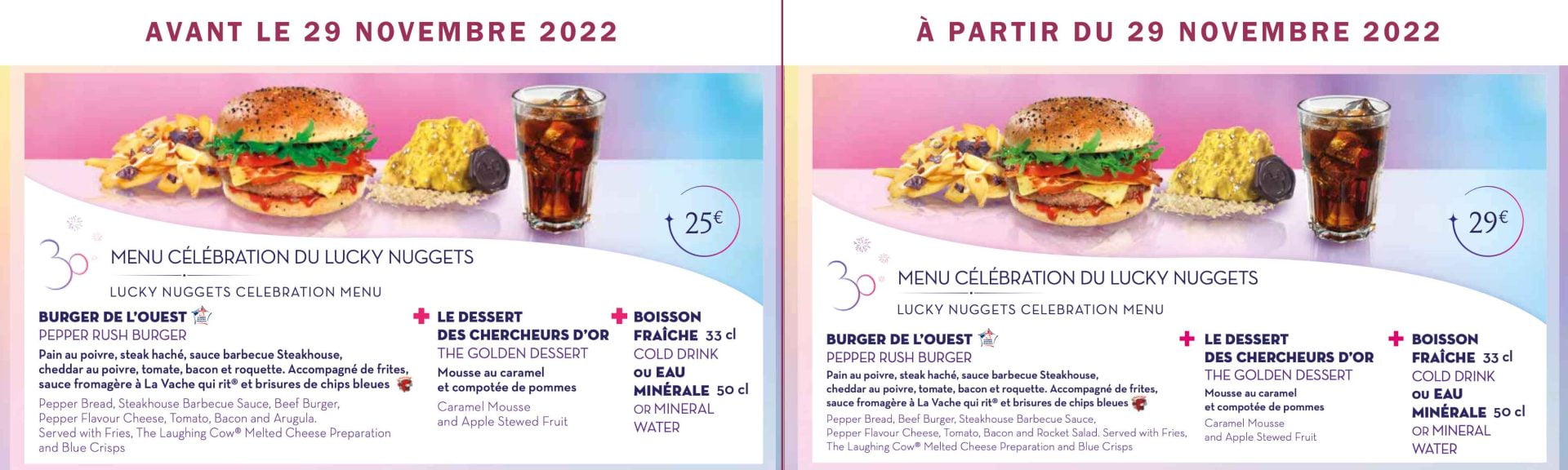 Nouvelle hausse des prix au Lucky Nugget Saloon | Disneyphile