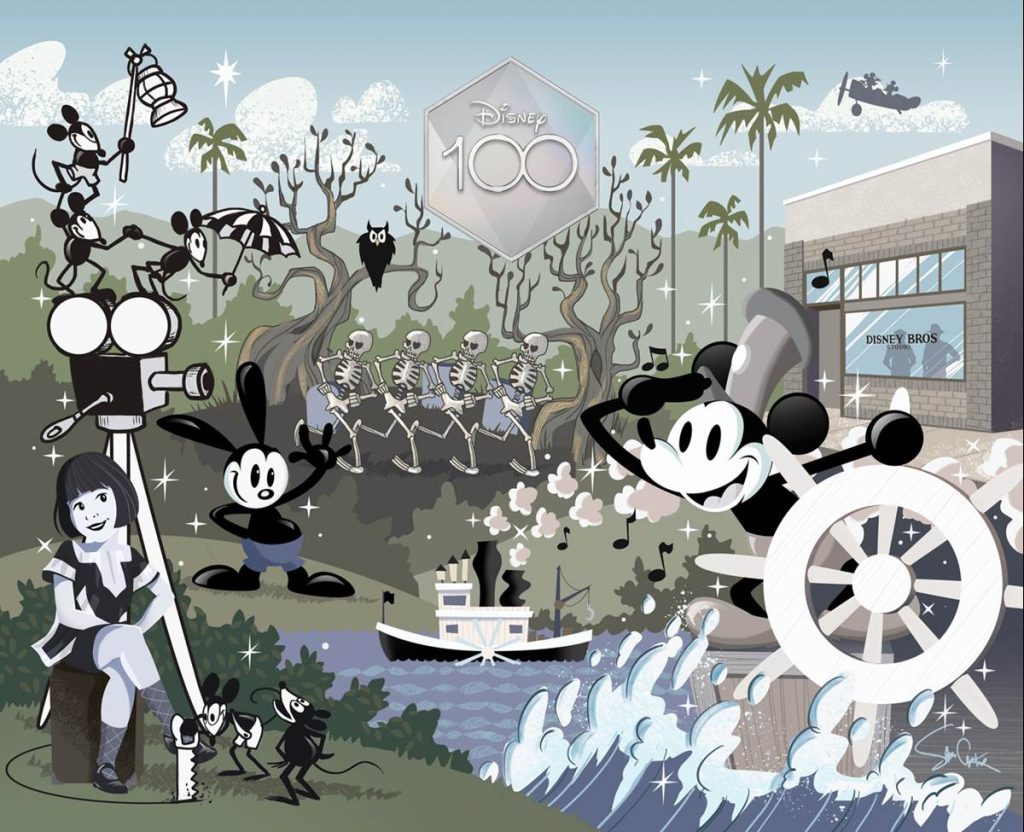 Disney célèbre ses époques à travers de magnifiques illustrations ...