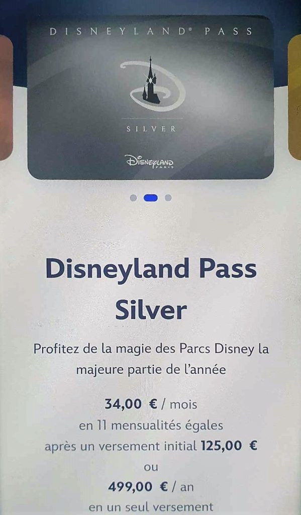 Disneyland Paris diminue le montant de l'acompte pour ses Pass Silver ...