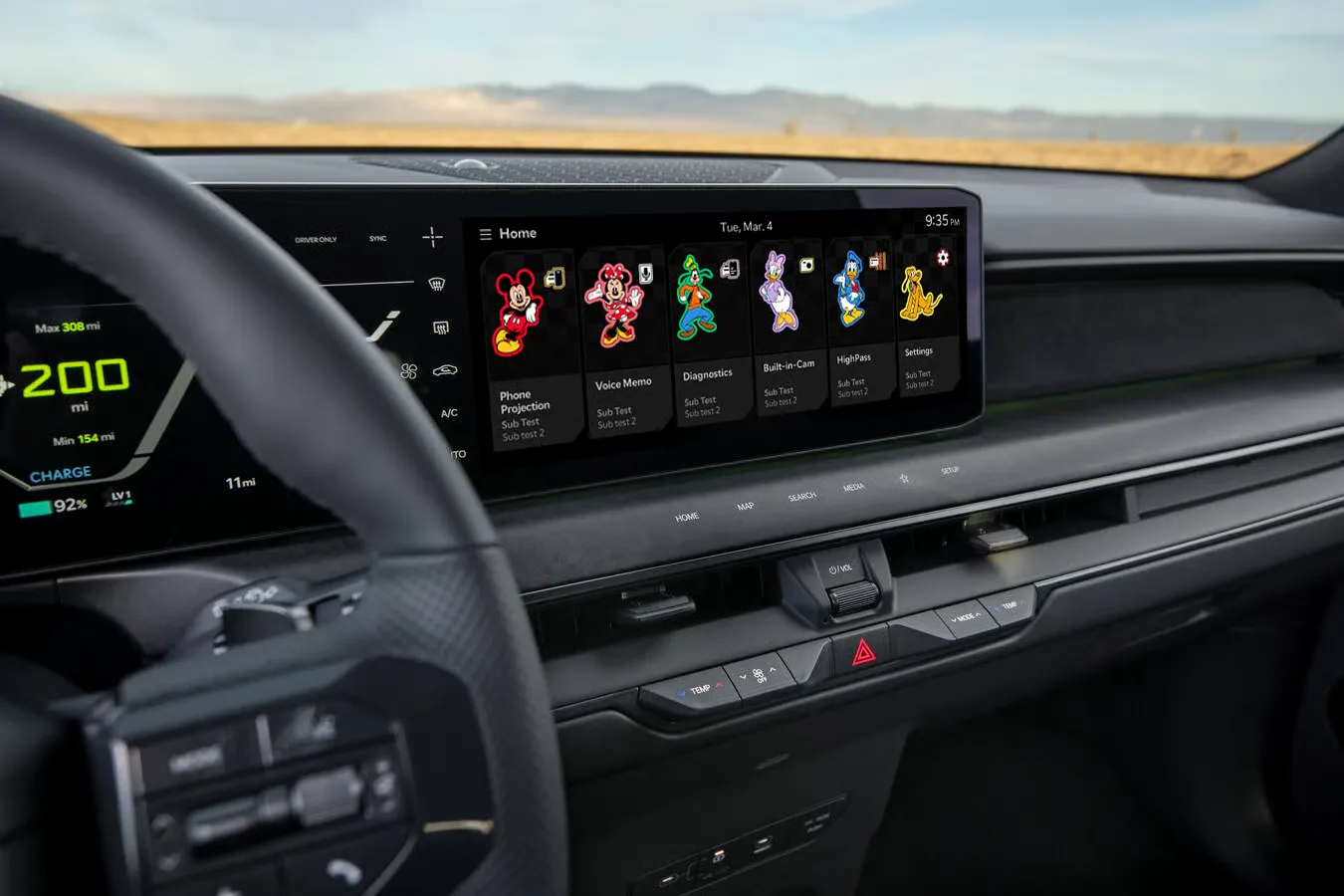 Kia s’associe à Disney pour transformer l’écran des EV9 en véritable ...