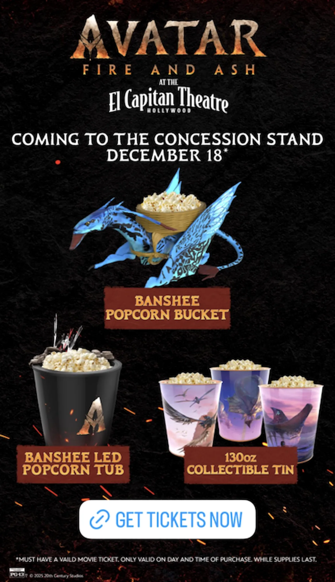 Avatar : De Feu et de Cendres : des seaux à popcorn collectors ...