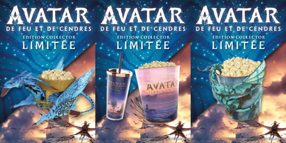 Avatar : De Feu et de Cendres : des seaux à popcorn collectors ...